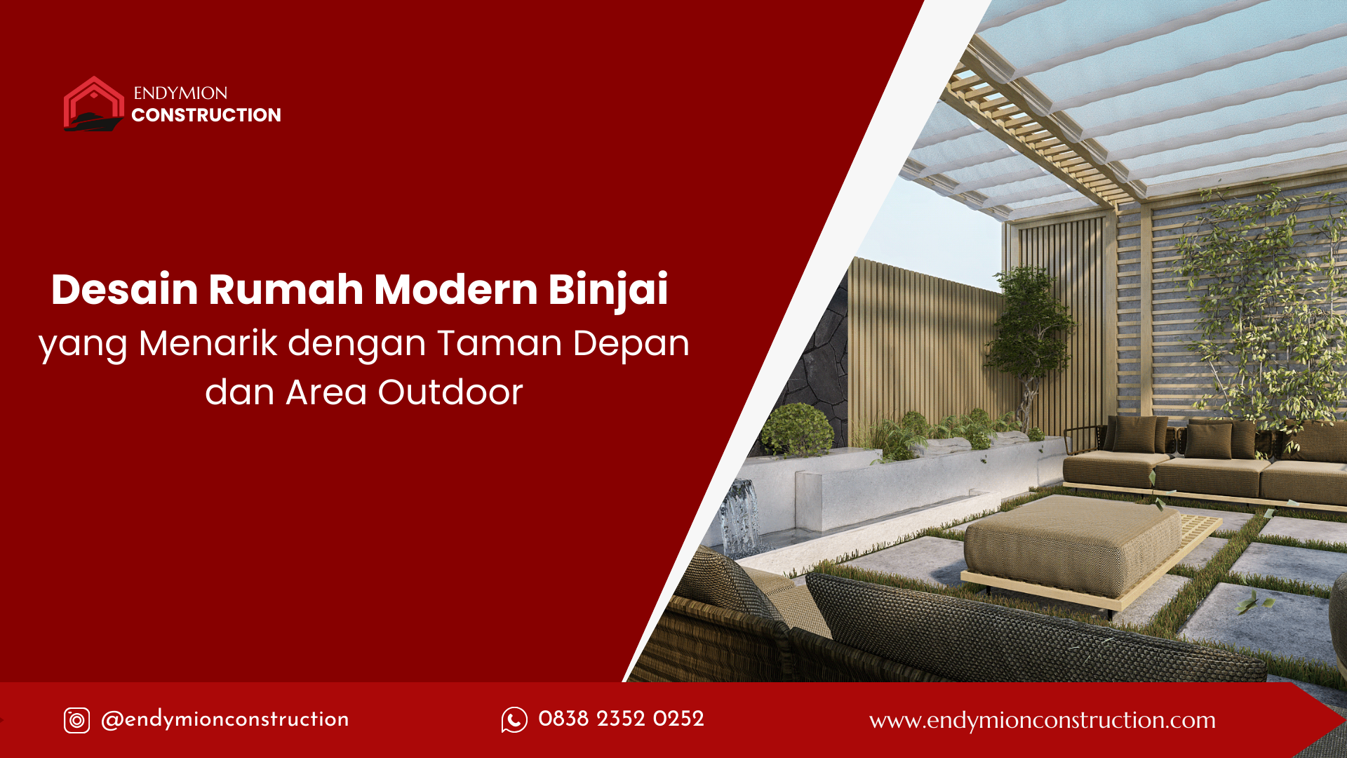 Desain Rumah Modern Binjai yang Menarik dengan Taman Depan dan Area ...