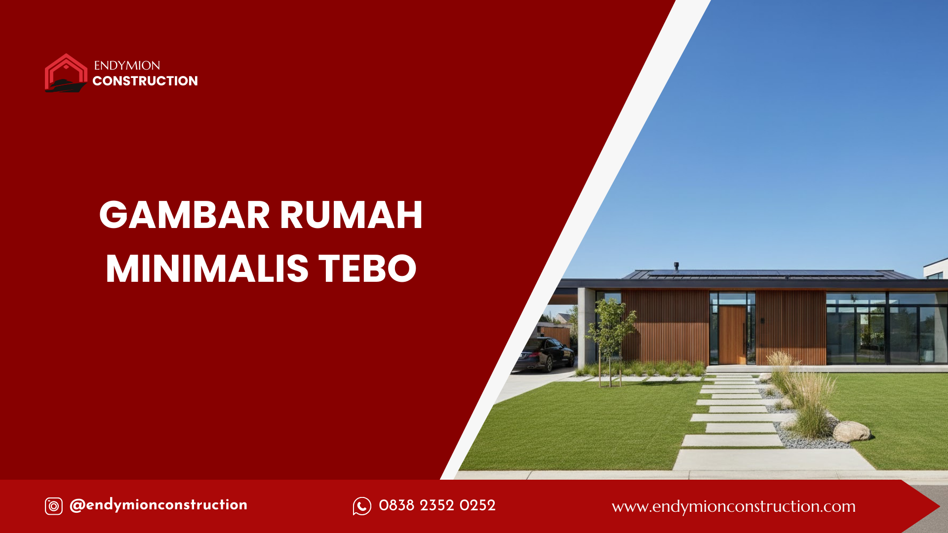Gambar Rumah Minimalis Tebo - Arsitek Medan - Endymion Construction