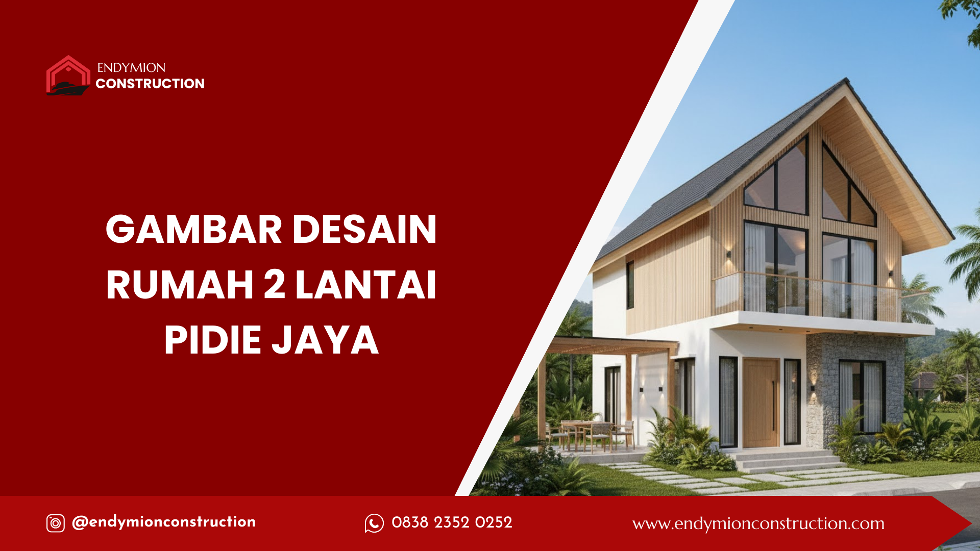 Gambar Desain Rumah 2 Lantai Pidie Jaya - Arsitek Medan - Endymion ...