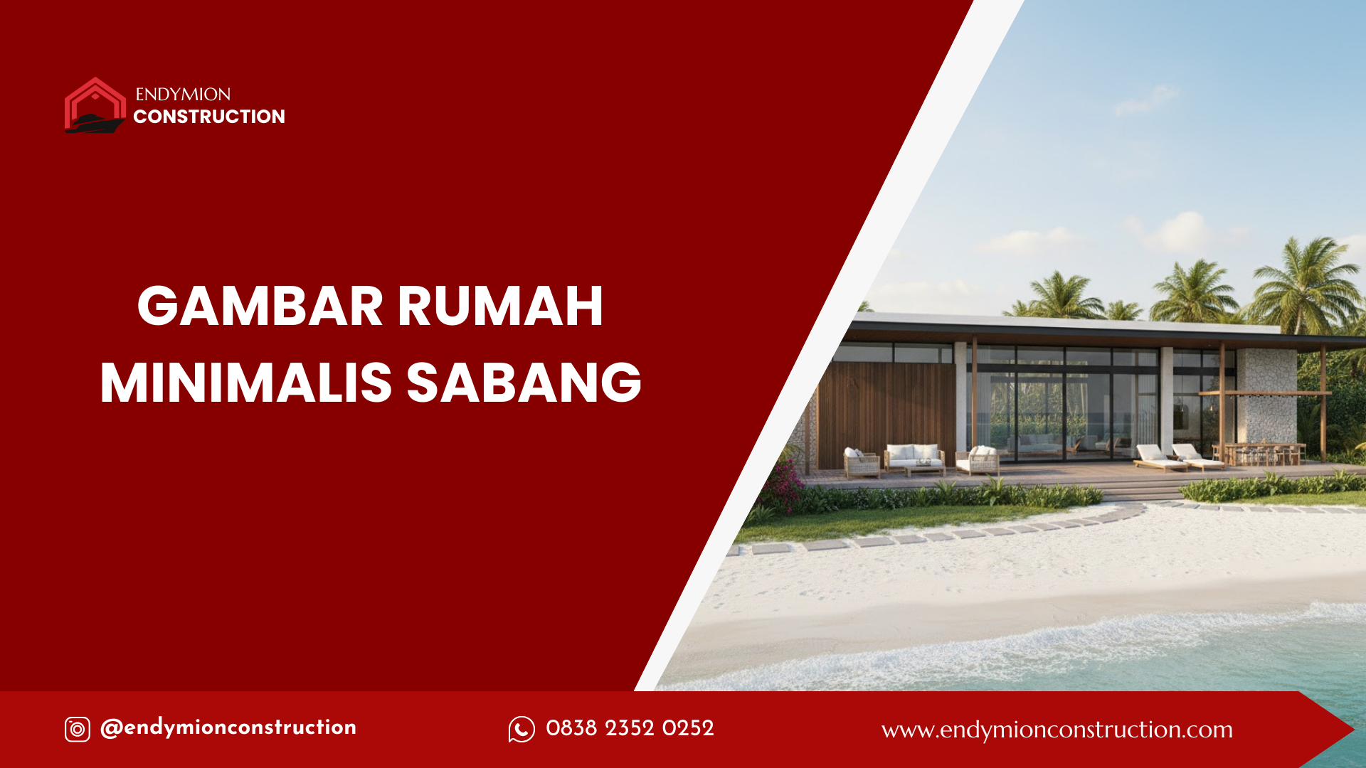 Gambar Rumah Minimalis Sabang - Arsitek Medan - Endymion Construction