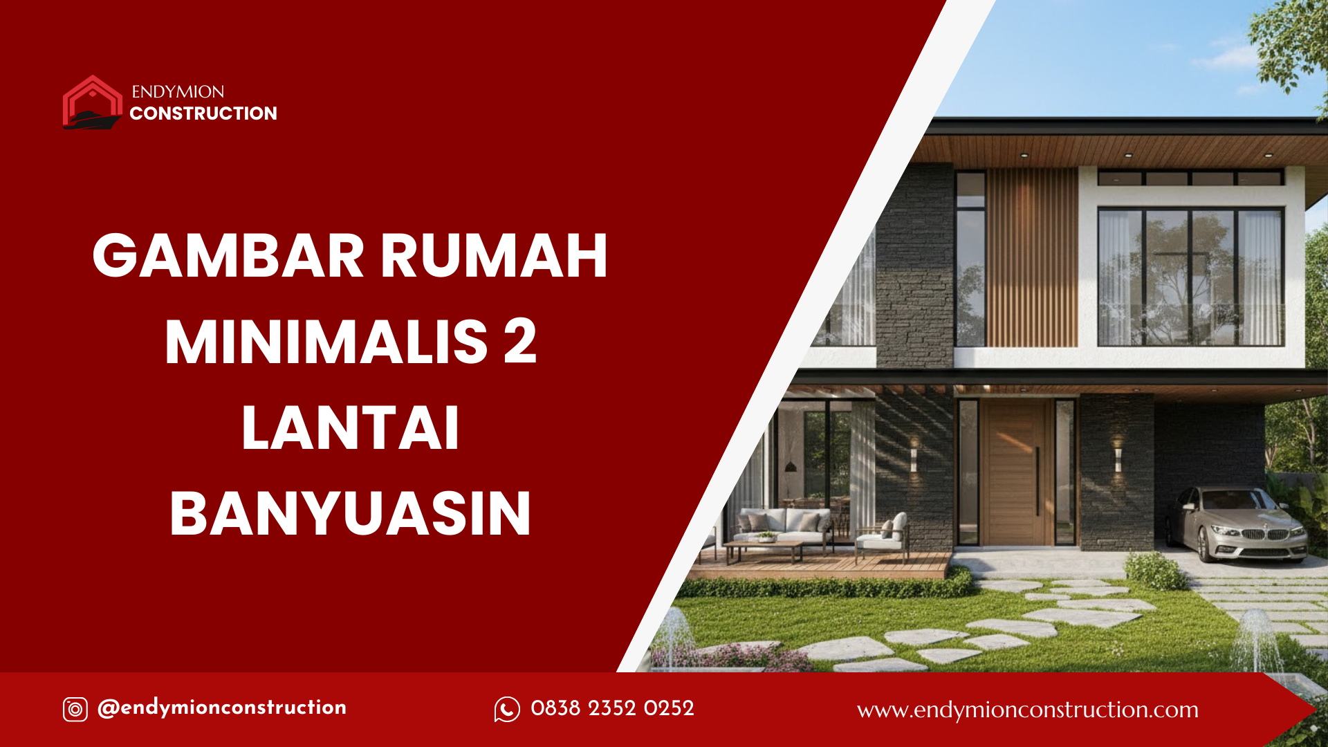 Gambar Rumah Minimalis 2 Lantai Banyuasin - Arsitek Medan - Endymion ...