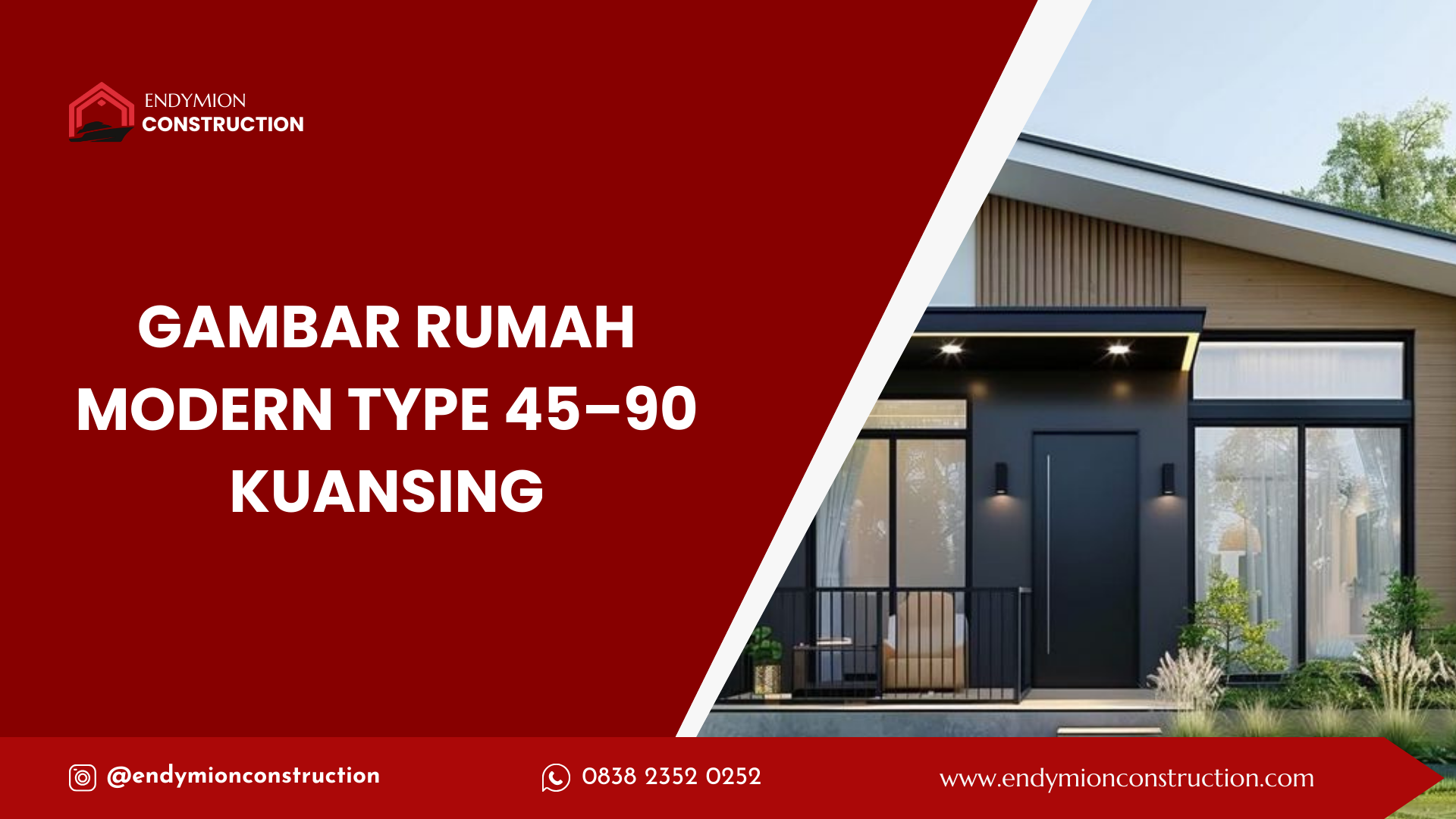 Gambar Rumah Modern Type 45–90 Kuansing - Arsitek Medan - Endymion ...